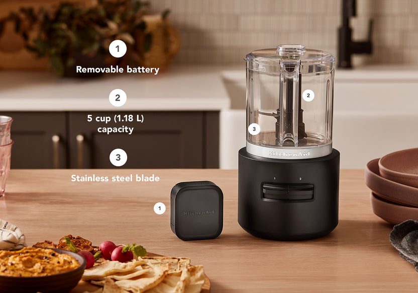 Cordless Go 5 Cup Food Chopper With Battery | KitchenAid New Zealand