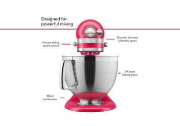 Artisan Tilt-Head Stand Mixer - Hibiscus KSM195 | KitchenAid New Zealand